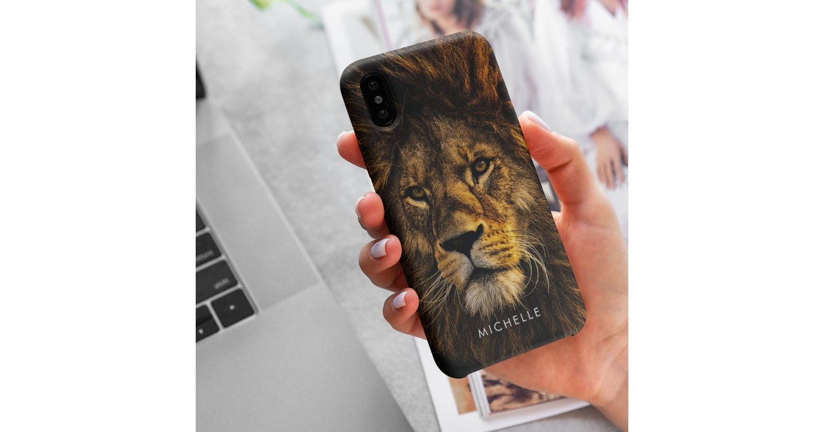 Custom Majestic Lion Case-Mate iPhone Case | Zazzle