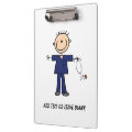 Custom Male Stick Figure Nurse Aide Clipboard | Zazzle