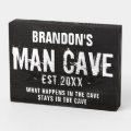 Custom Man Cave Wooden Box Sign | Zazzle