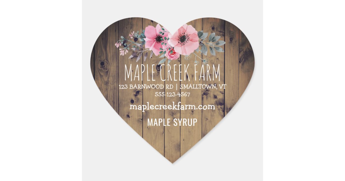 Custom Maple Syrup Business Product Label | Zazzle
