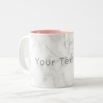 Custom Marble Coffee Mug -Pink | Zazzle