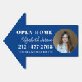 Custom Marketing Open House Real Estate Blue Sign | Zazzle