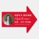 Custom Marketing Open House Real Estate Red Sign | Zazzle