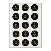 Custom Masonic Cupcake Toppers | Freemason Party Edible Frosting Rounds ...