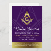 Custom Masonic Invitation Templates | Grand Lodge | Zazzle