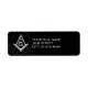 Custom Masonic Return Address Labels | Zazzle