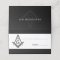 Custom Masonic Table Decorations | Freemasonry Place Card | Zazzle