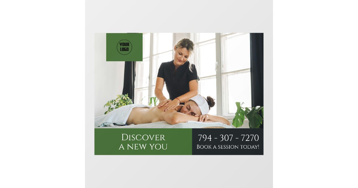 Custom Massage Parlour Window Cling | Zazzle
