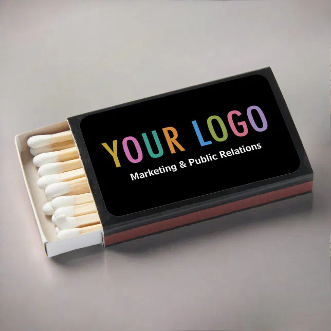 Custom Matches with Logo Promotional Matchboxes | Zazzle