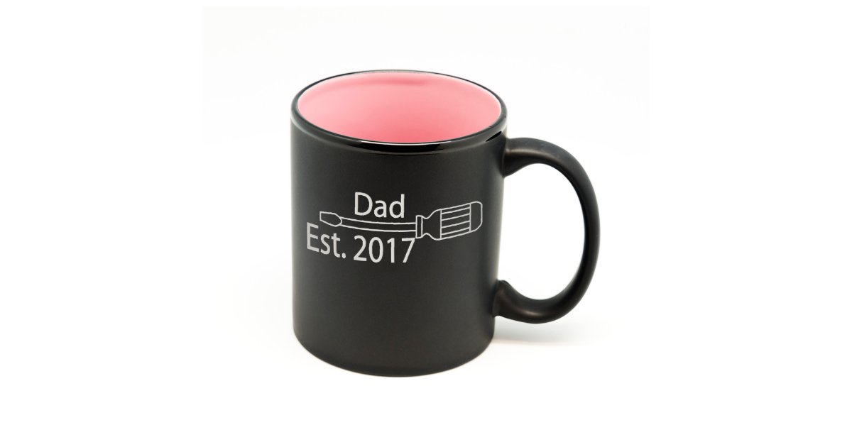 Custom Matte Black & Color Tool Mug | Zazzle