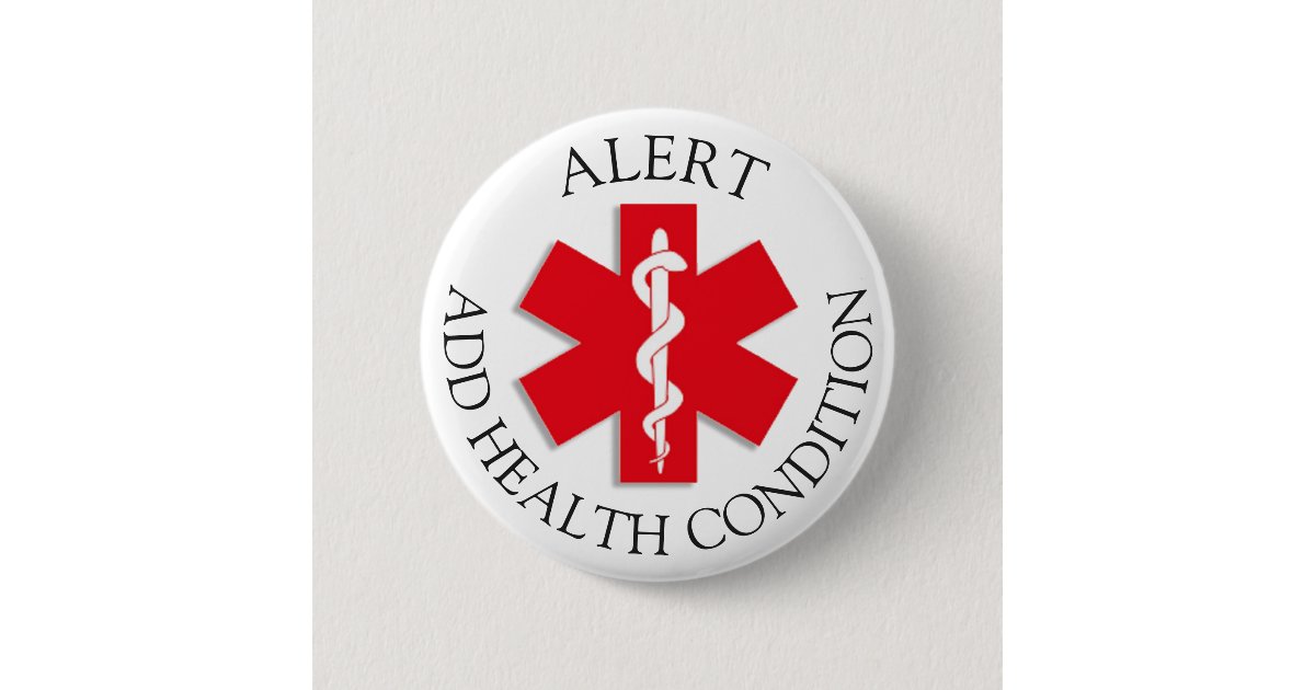 Custom Medical Alert Button | Zazzle