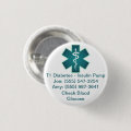 Custom Medical Alert Button Teal | Zazzle