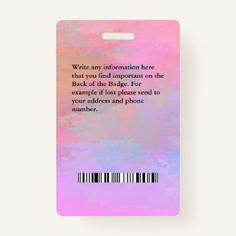 Custom Medical Photo Logo Bar Code ID Card Badge | Zazzle