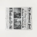 Custom Memorial Newspaper Backdrop with Photos | Zazzle
