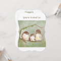 Custom Memorial Service Invite Sparrow Family Bird | Zazzle