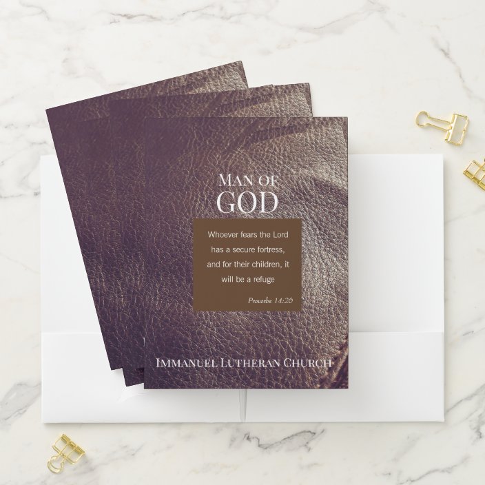 Custom Men Bible Study Ideas Pocket Folder | Zazzle.com