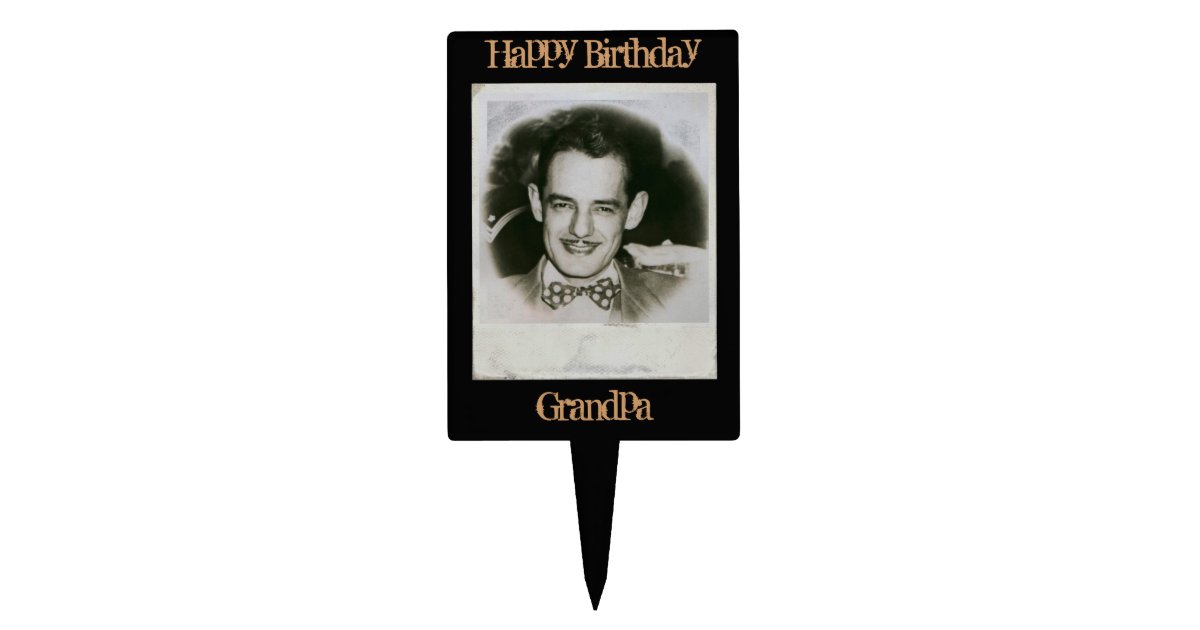 Custom Men's Birthday Cake Topper | Zazzle