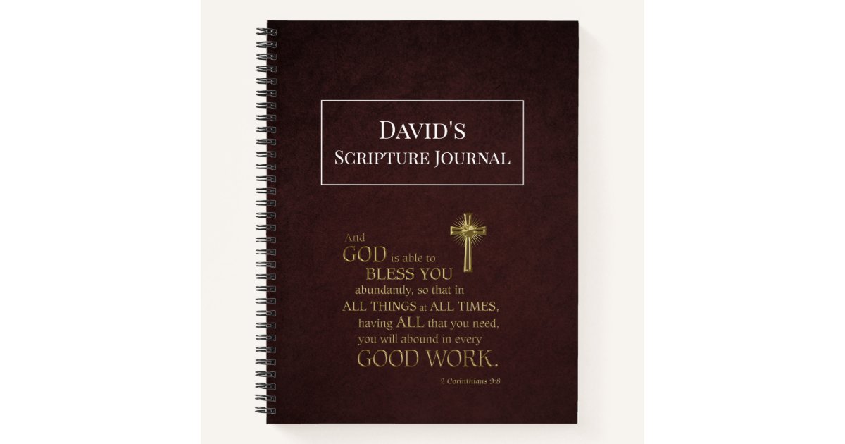 Custom Men's Scripture Journal | Zazzle