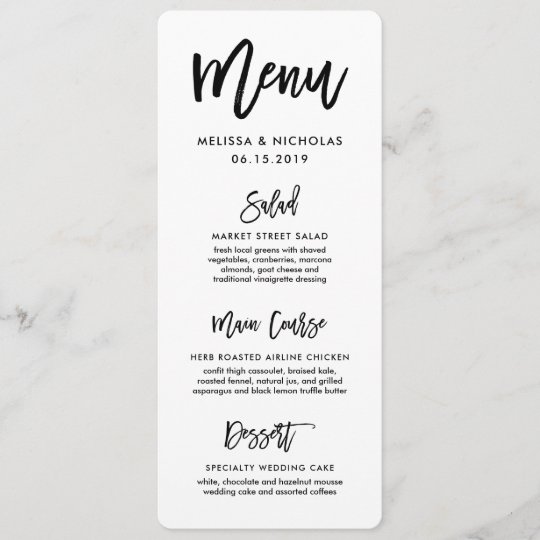 Custom Menu- FINAL Menu | Zazzle.com