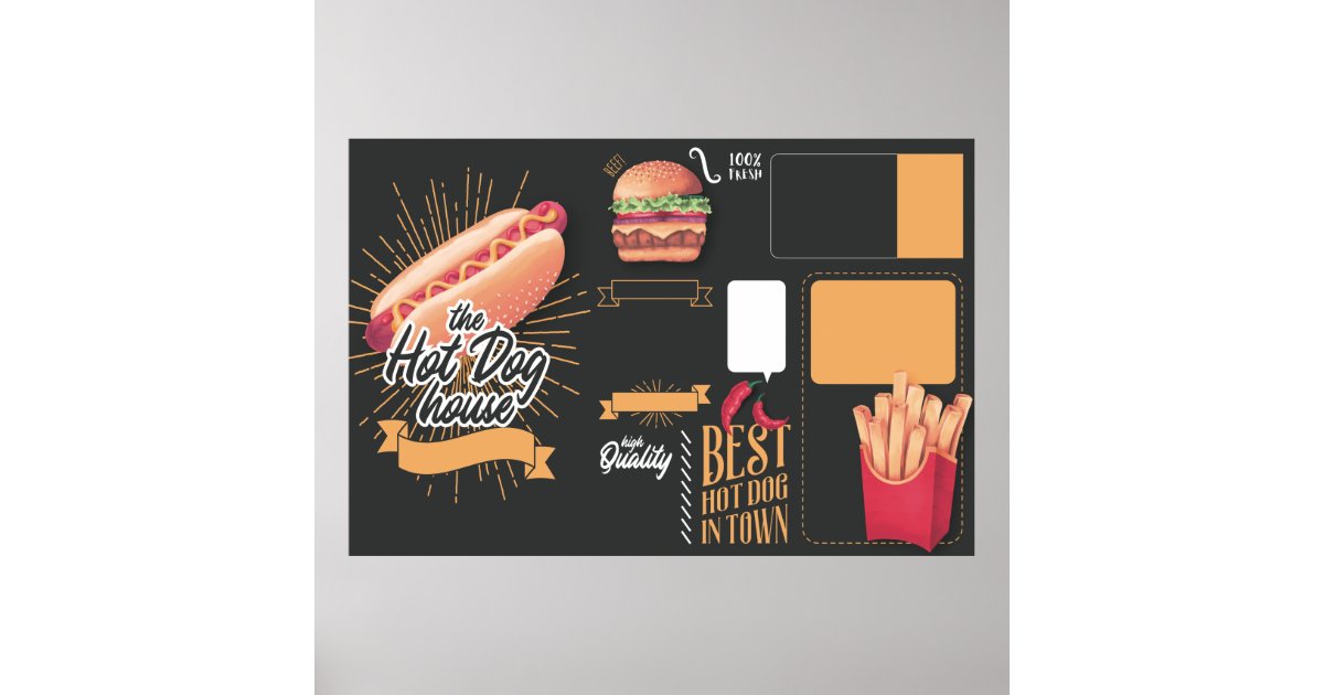 Custom Menu Poster | Zazzle