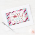 Custom Merry and Bright Christmas Gift Stickers | Zazzle