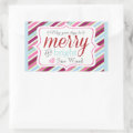 Custom Merry and Bright Christmas Gift Stickers | Zazzle