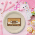 Custom Message Cassette Tape Paper Plates | Zazzle