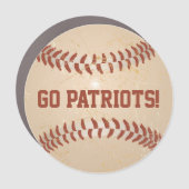 Custom Message Distressed Baseball Car Magnet | Zazzle