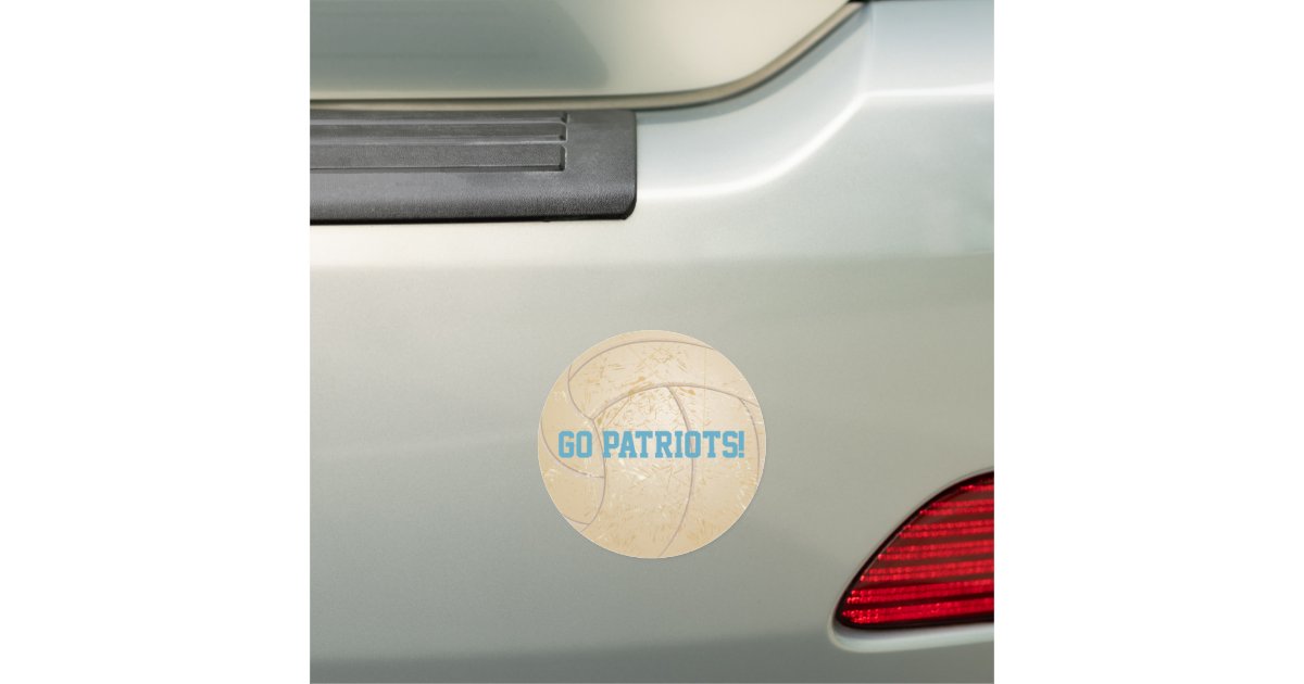Custom Message Distressed Volleyball Car Magnet | Zazzle
