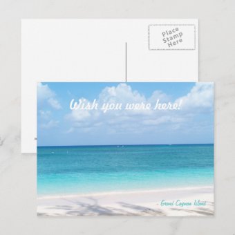 Custom Message Grand Cayman Island Postcard | Zazzle