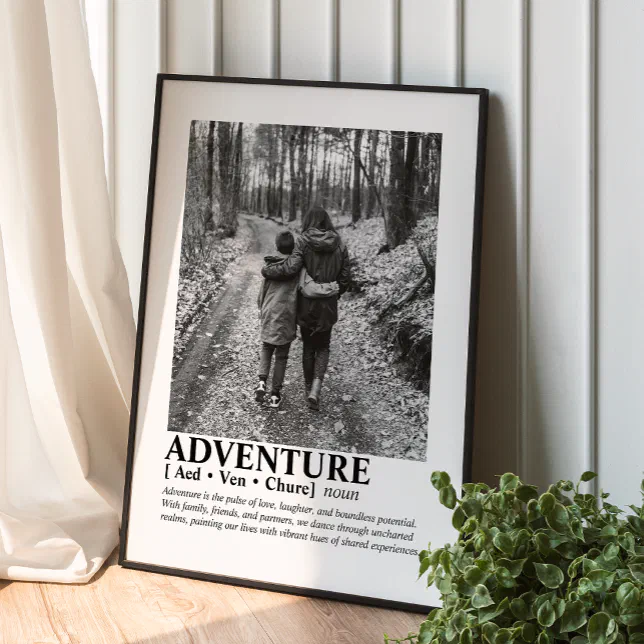 Custom Message Photo Personalized Family Portrait Poster | Zazzle