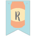 Custom Message Seltzer Soda Cans Party Bunting Flags | Zazzle