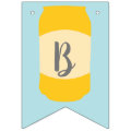 Custom Message Seltzer Soda Cans Party Bunting Flags | Zazzle