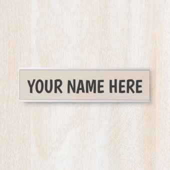 CUSTOM METAL NAME SIGN | Zazzle