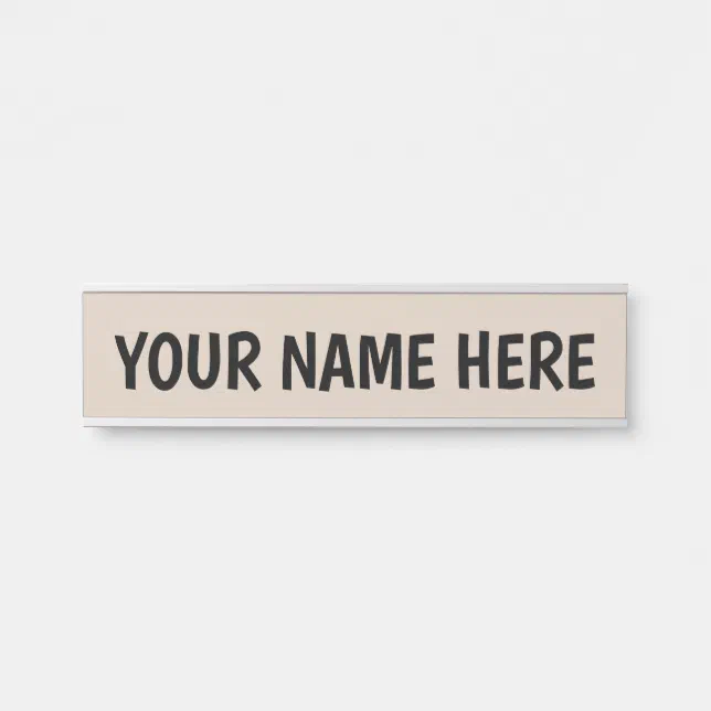 CUSTOM METAL NAME SIGN | Zazzle