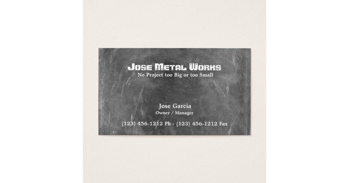 Custom Metal Works Business Card | Zazzle.com