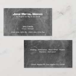 Custom Metal Works Business Card | Zazzle