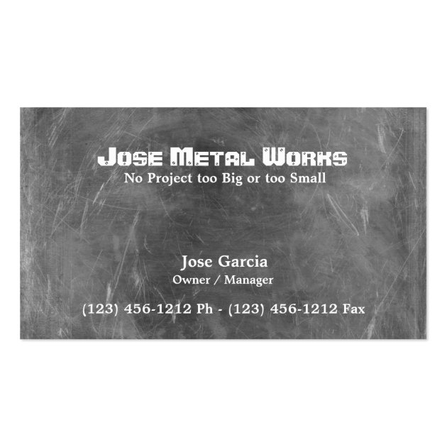 Custom Metal Works Business Card Templates