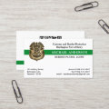 Custom Military Police Federal US Border QR Code Business Card | Zazzle