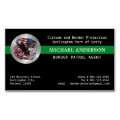 Custom Military Police Game Warden Border Patrol Business Card Magnet ...