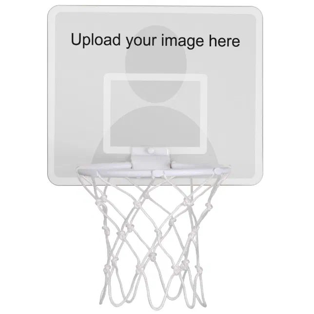 Custom mini basketball hoop with backboard frame | Zazzle