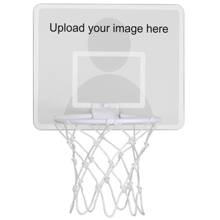 Custom mini basketball hoop with backboard frame | Zazzle