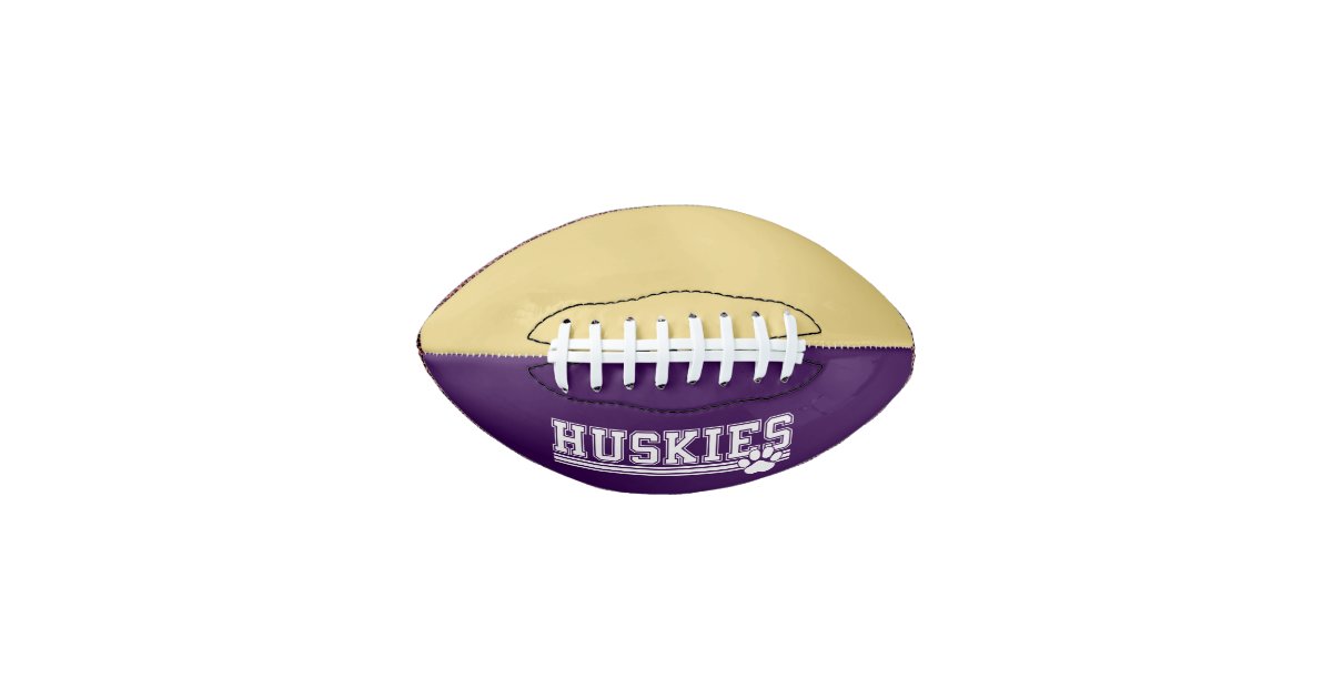 Custom Mini Football-Huskies Football | Zazzle