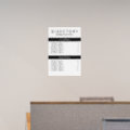 Custom Minimal Simple Business Building Directory Wall Decal | Zazzle