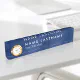 Custom Minimalist Navy Blue Basic Name Plate Clock | Zazzle
