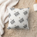 Custom Minimalist Personalized Company Branded Throw Pillow | Zazzle