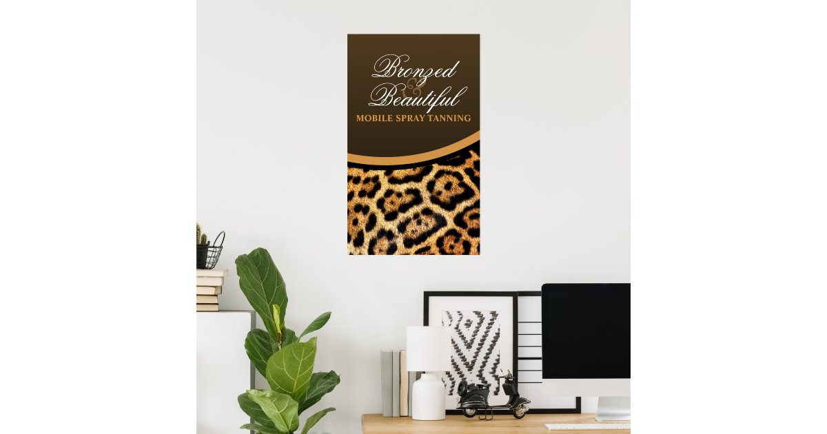 CUSTOM Mobile Spray Tanning Poster | Zazzle