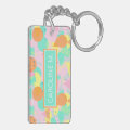 Custom Modern Abstract Geometric Hip 50s Pattern Keychain | Zazzle