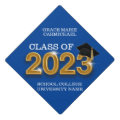 Custom Modern Blue Graduate Class of 2023 School Graduation Cap Topper ...