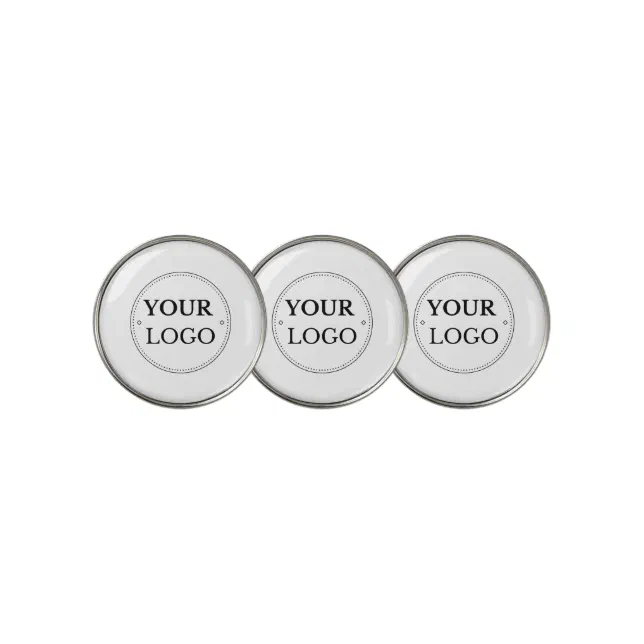 Custom Modern Business Logo Branded Golf Ball Marker | Zazzle